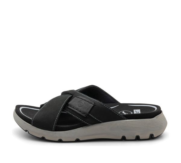 Santa Clarita Men's Cross-Strap Slide - Black 01 – ara Shoes Santa Clarita Men's Cross-Strap Slide - Black 01 – ara Shoes